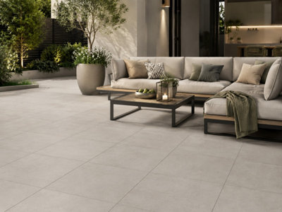 Cimento Taupe Matt Outdoor Floor Tiles (60 Pack - 15 Box - 21.3m2 ...