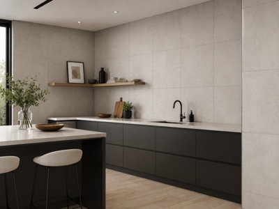Cimento Taupe Matt Wall Tiles (4 Pack - 1 Box - 1.42m2 Coverage ...