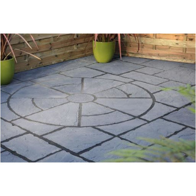 Circle Paving Kit 'The Vicarage' Welsh Slate without Squaring off Kit