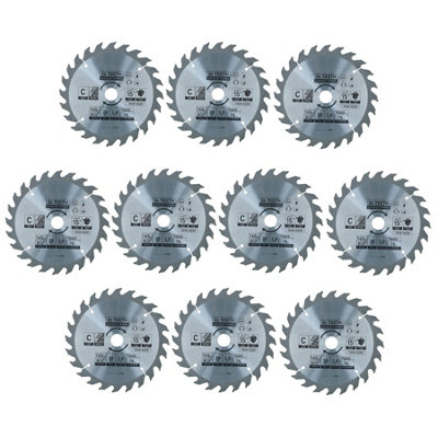 Circular Saw Blade 165mm x 16 / 20mm 24 Teeth TCT Cutting Disc Wood ...