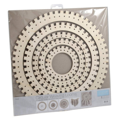 CIRCULAR WEAVE FRAME - Weaving Looms: Circular: 5 Pieces - Trimits