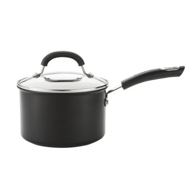 Circulon Total Black Round Hard Anodised Aluminium Non-Stick Cookware ...