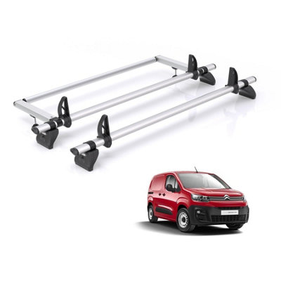 Citroen Berlingo Roof Rack For 2018+ M Models 2x Bars + Roller Rhino ...