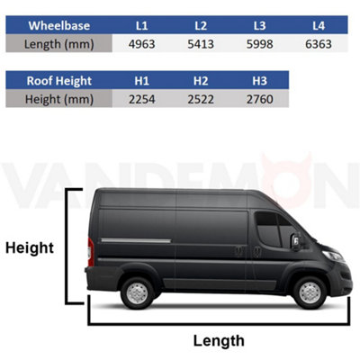 Citroen Relay Rhino Rear Door Ladder for 2006+ (H1) 6 Anti-Slip Steps