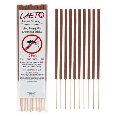 Citronella Incense Sticks 50 Pack by Laeto Ageless Aromatherapy - FREE ...