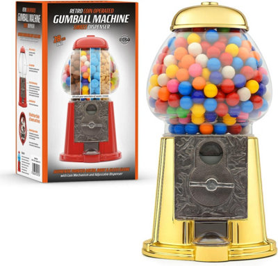 CKB LTD Large Gumball Machine Retro Sweet Dispenser Storage Piggy Bank ...