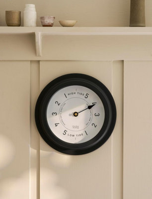 CKB LTD Traditional Nautical Tide Clock Weather Resistant Indoor and ...