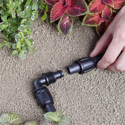 Claber 91025 Half-Inch Hose Pipe Compression Elbow Connectors (25)