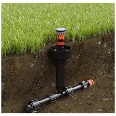 Claber Colibri 90210 360 degree Pop-Up Sprinkler, 3-Way Connector ...