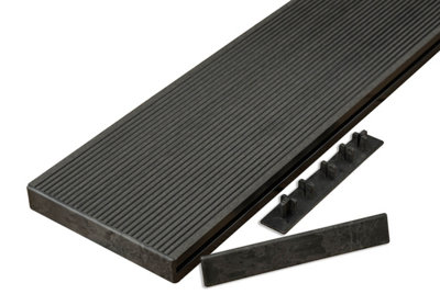 Cladco Charcoal Composite Decking End Cap