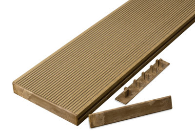 Cladco Teak Composite Decking End Cap