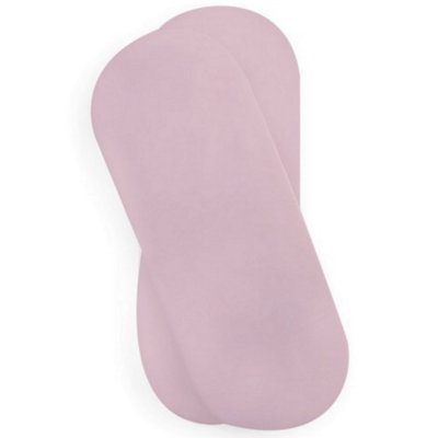 Clair de Lune Pink 2 Pack Moses Basket Sheets