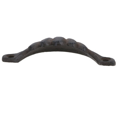 Clam Cup Door Pull Handle Cast Iron Cupboard Drawer Chest Cabinet 4PK