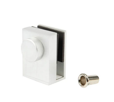 Clamping lock, aluminium coloured E4/C0, 10 mm