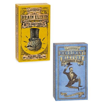 Clarendon Games Brain Elixir After-Dinner Riddles & Merriment Mixture Categories Game