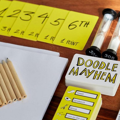 Clarendon Games Doodle Mayhem: A Hilarious and Frantically Fast Drawing ...