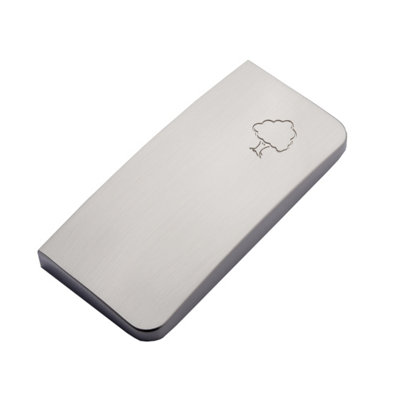 Clarity Brushed Slim Cap Half (W) 95mm (L) 42mm (T) 14mm