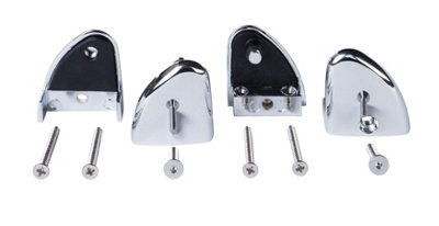 Clarity Chrome Clamps for 8mm Glass Stair and Landing Panels (H) 47mm ...