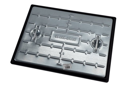 Clark Drain 600mm x 450mm 5T Galvanised Steel Manhole Cover & Frame ...