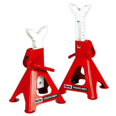 CLARKE AXLE STAND 3 TON THREE TONNE FIXED STANDS LIFT JACK PROFESSIONAL ...