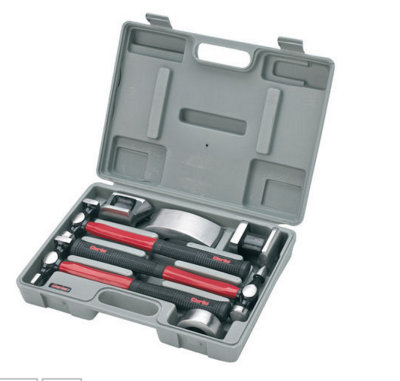 CLARKE BODY PANEL DENT REPAIR TOOL KIT FIBRE 7PC CAR BODY BEATING ...