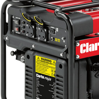 Clarke IG3500AF 3.4kW Open Frame Petrol Inverter Generator
