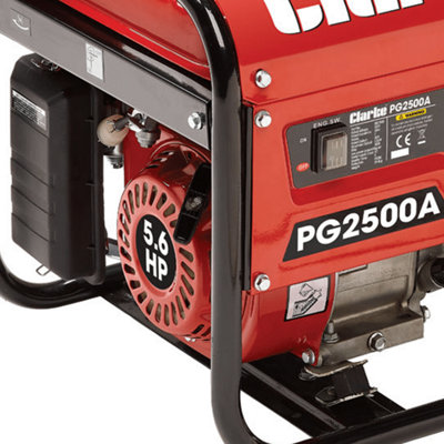 Clarke PG2500A EURO5 2.2kVA 230V Open Frame Petrol Generator