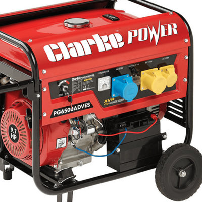 Clarke PG6500ADVES EURO5 5.5kVA Open Frame Dual Voltage (230V/110V ...
