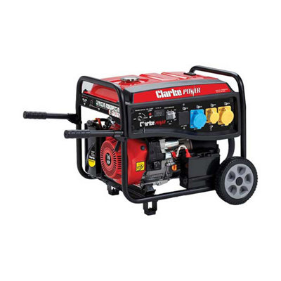 Clarke PG9500ADVES 8.5kW Dual Voltage (230V/110V) Petrol Generator ...