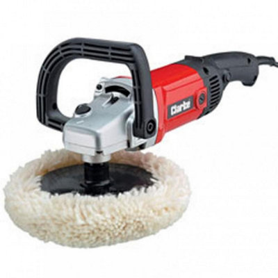 CLARKE POLISHING MACHINE CAR POLISHER 180MM 1200W ORBITAL SANDER BUFFER ...