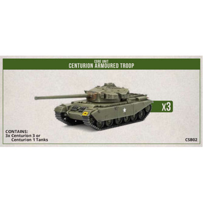Clash of Steel - Centurion Armoured Troop (x3 Plastic) - Brand New and ...