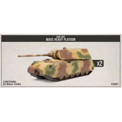 Clash of Steel - Maus Heavy Tank Platoon (x2 Plastic) - Brand New and ...