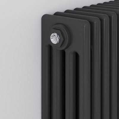 Classic 4 Column Cast Iron Inspired Radiators Anthracite for Central ...