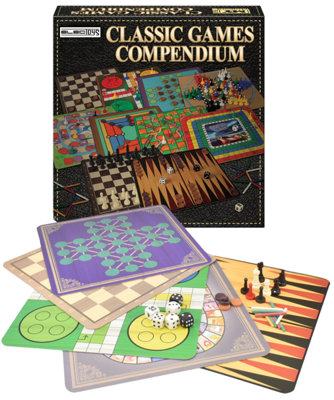 Classic Board Game Set Multicoloured Chess Ludo Checkers