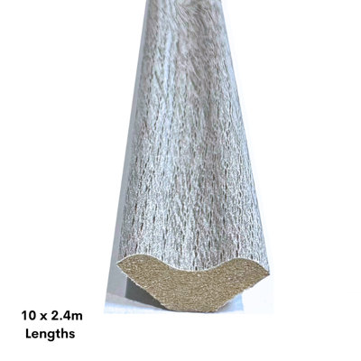 Classic Grey Scotia Beading Flooring Edging Strips 10 x 2.4m Long ...