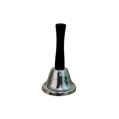 Classic Hand Bell, Black & Sil