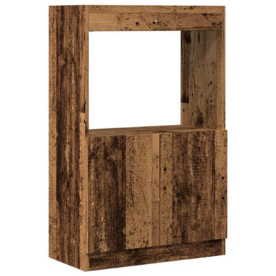 Classic Highboard Old Wood 63x33x100 cm Engineered Wood