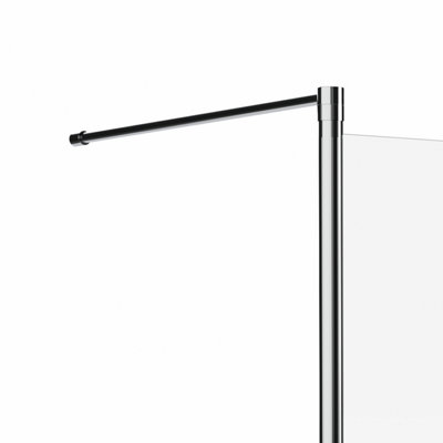 Classic Lite 8mm 700mm Shower Screen Wetroom Panel in Silver