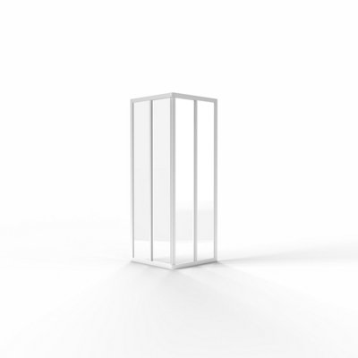 Classic Lite Framed Corner Entry Shower Enclosure White 900mm