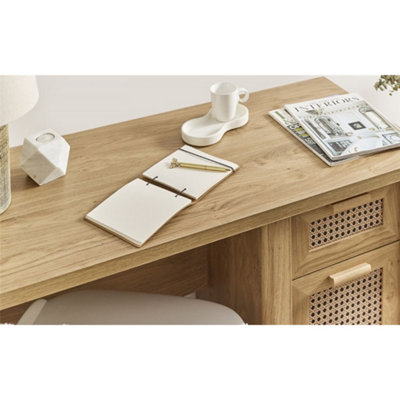 CLASSIC NATURAL OAK OFFICE DESK