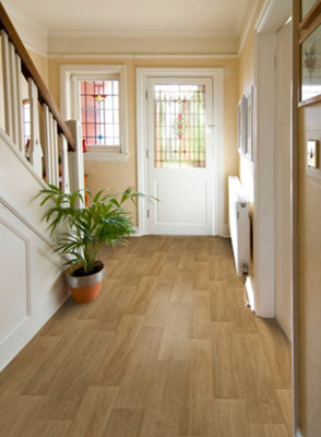 Classic Oak Effect Vinyl by Remland (3m x 4m)
