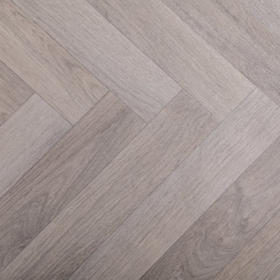 Classic Oak Parquet Plank Effect Soft Lino Flooring 2m Width Sheet ...