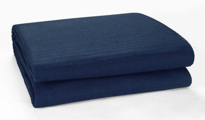 Classic Rib Cotton Throw, Sofa Bed Throw - 150 x 200 cm Fits most 2 ...