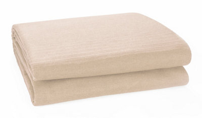 Classic Rib Cotton Throw, Sofa Settee Bed Throw Bedspread - 250cm x 380 ...
