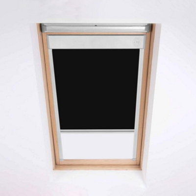 Classic Roof Blinds for VELUX Roof Windows, Blackout Blind Black UK08