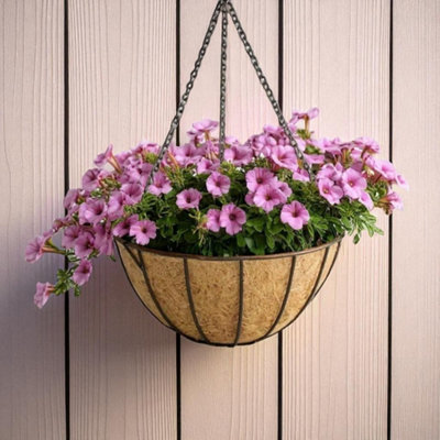 Classic Round Hanging Basket - Coco Lining - (30cm)