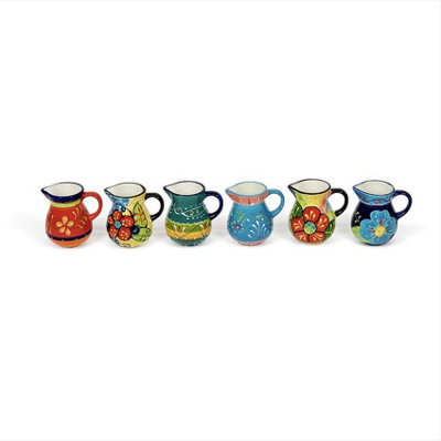Classic Spanish Hand Painted Pattern Home Decor Mini Pourer Jug (H) 9cm ...