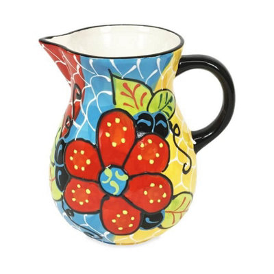 Classic Spanish Hand Painted Pattern Kitchen Dining Decor Large Pourer ...