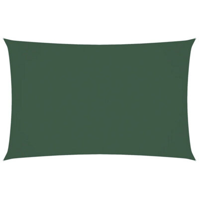 Classic Sunshade Sail Oxford Fabric Rectangular 4x7 m Dark Green