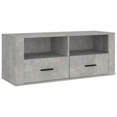 Classic TV Cabinet Concrete Grey 100x35x40 cm Engineered Wood